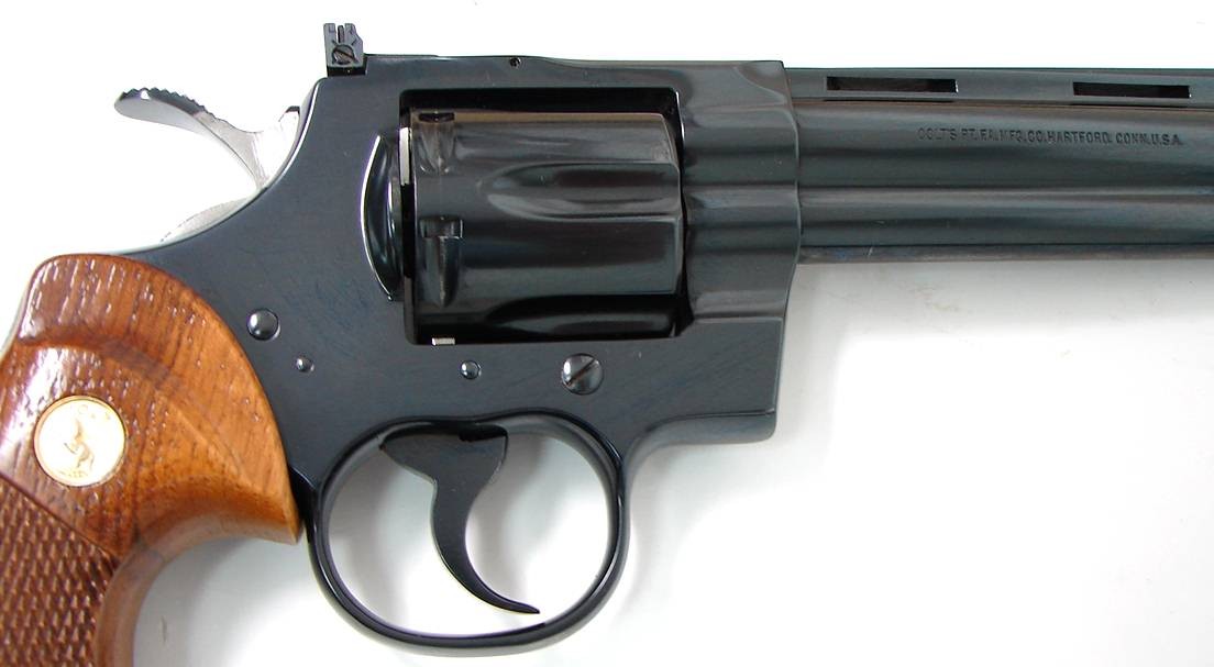 Colt Python .357 Mag caliber revolver. 6" blue model in excellent ...