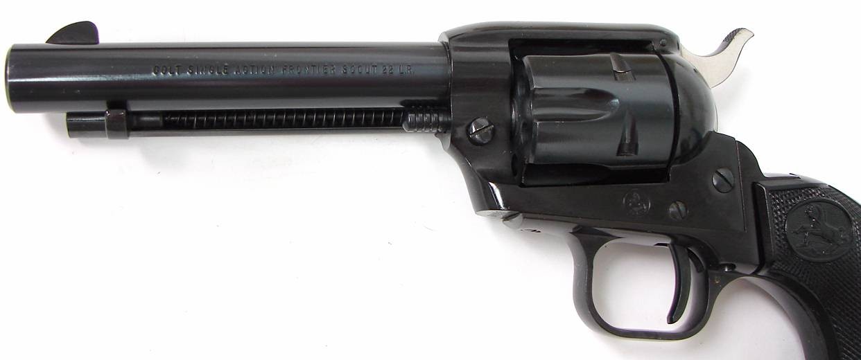Colt Frontier Scout .22 LR caliber revolver. 4 3/4 F model in excellent ...