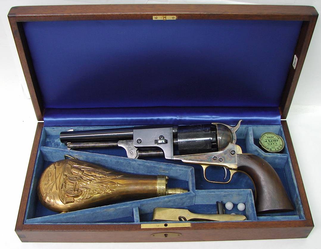 Colt 3rd Model Dragoon caliber revolver. 2nd generation with case and ...
