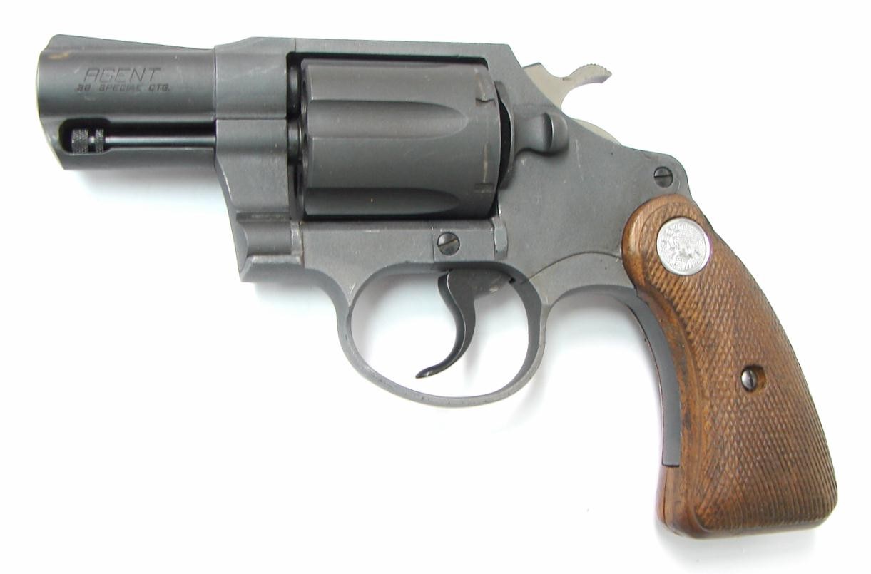 Colt Agent .38 Special caliber revolver. Lightweight snub nose model ...
