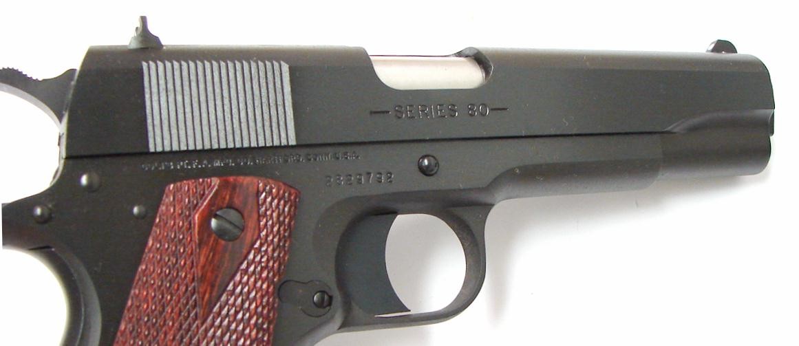 Colt Government .45 ACP caliber pistol. "Classic" Blue steel model with ...