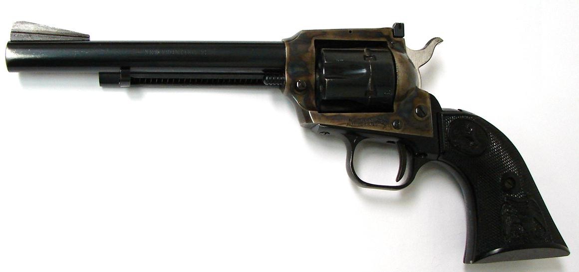 Colt New Frontier .22 LR/WMR caliber revolver. 6" model with dual ...