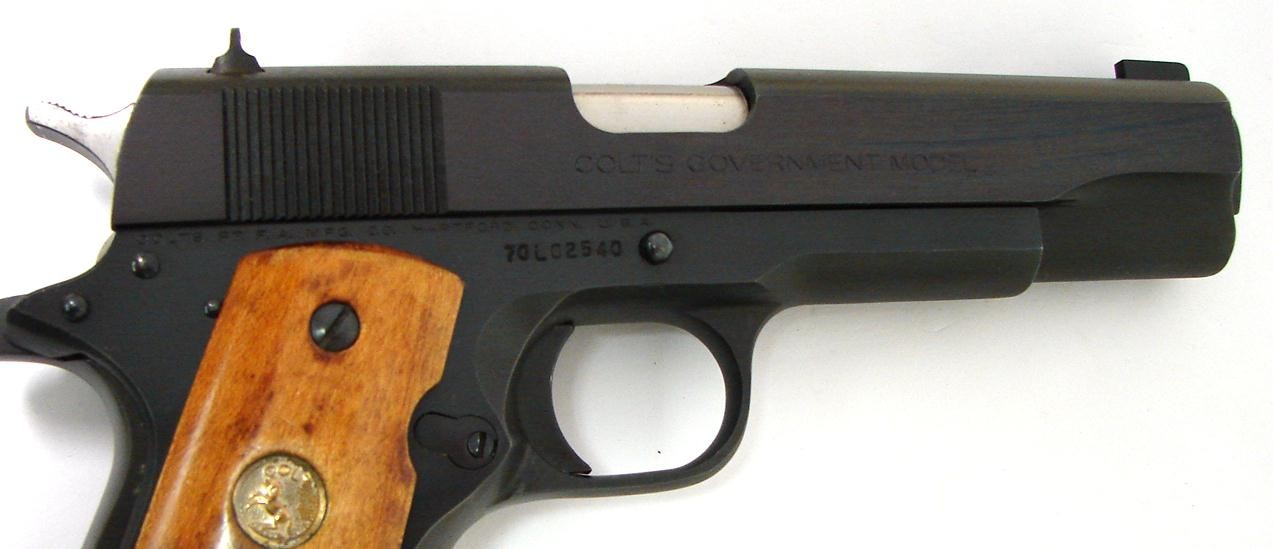 Colt Government 9MM Luger caliber pistol. Scarce series 70 model in 9 ...