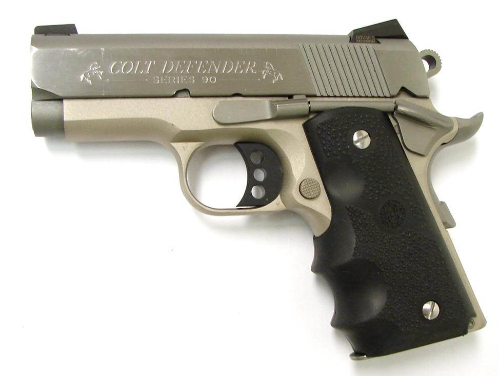 Colt Defender Lightweight 9 MM PARA caliber pistol. 3" subcompact model ...
