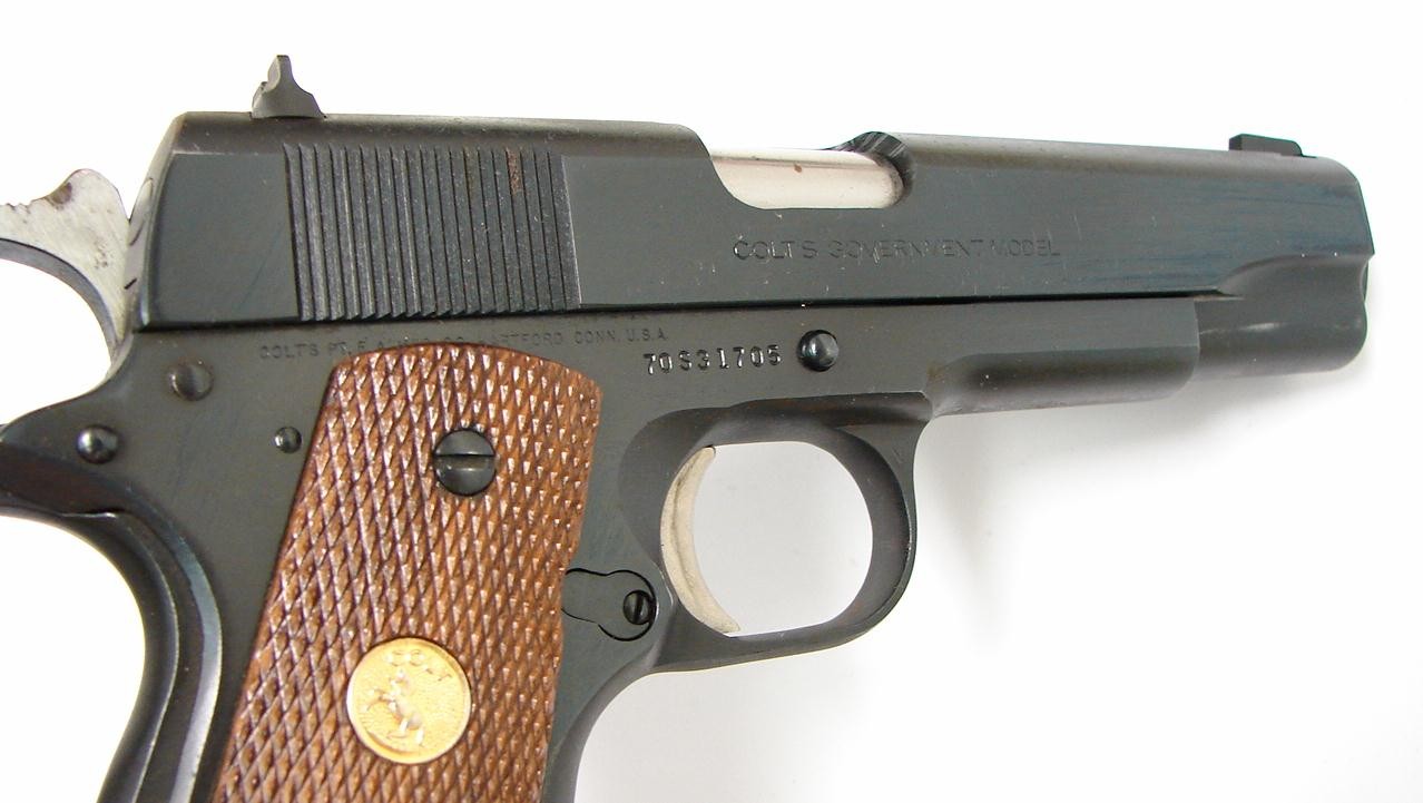 Colt Government .38 Super caliber pistol. Scarce and desirable Series 70 model in .38 super ...