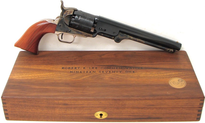 Robert E. Lee commemorative Colt 1851 Navy revolver 1971 issue. Cased ...