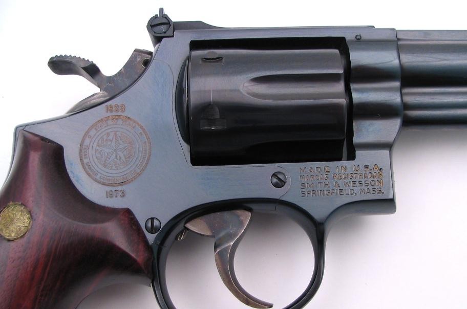 Smith & Wesson 19-3 .357 Magnum caliber revolver. Texas Ranger ...