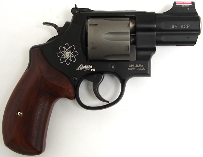 Smith & Wesson 325PD .45 ACP caliber revolver. Airlite PD model with ...