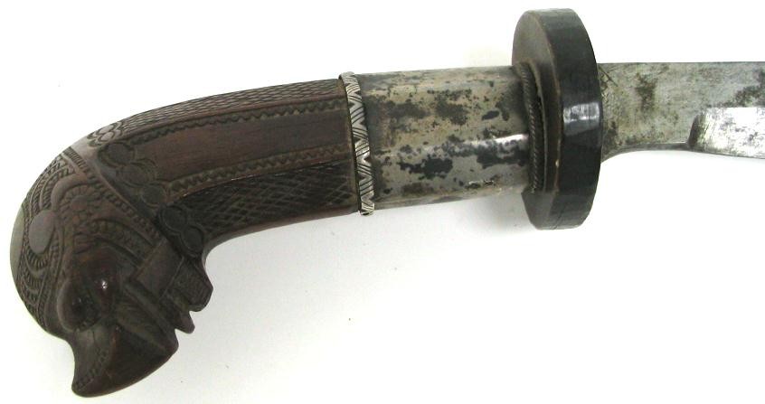 Malaysian Celebes Klewang excellent quality blade & excellent carving ...
