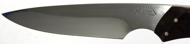 Gorden Johnson Custom Boot Knife disk model RL . Iron wood with 440C ...