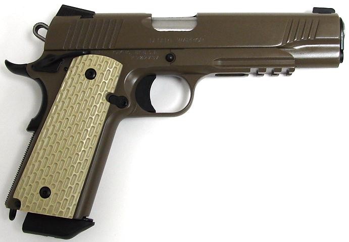 Kimber Desert Warrior .45 ACP caliber pistol. Civilian model of the ...