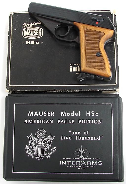 Mauser HSC .380 Auto caliber pistol. American Eagle special edition ...