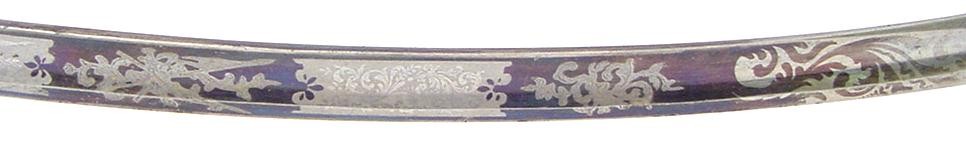 German Dragoon Officer sword with blued and etched panels on blade ...