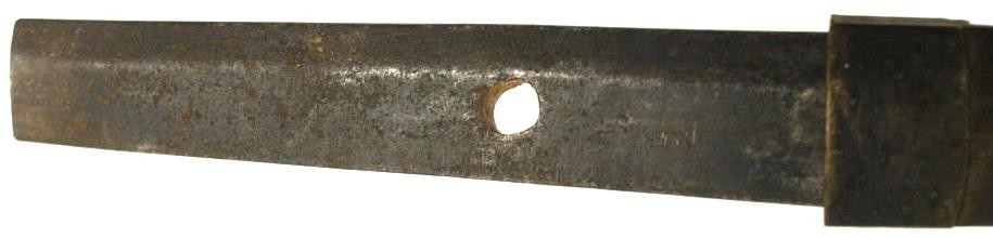 Japanese D guard Katana. Mumei, O-Suriage. Looks to be a Shinto sword ...