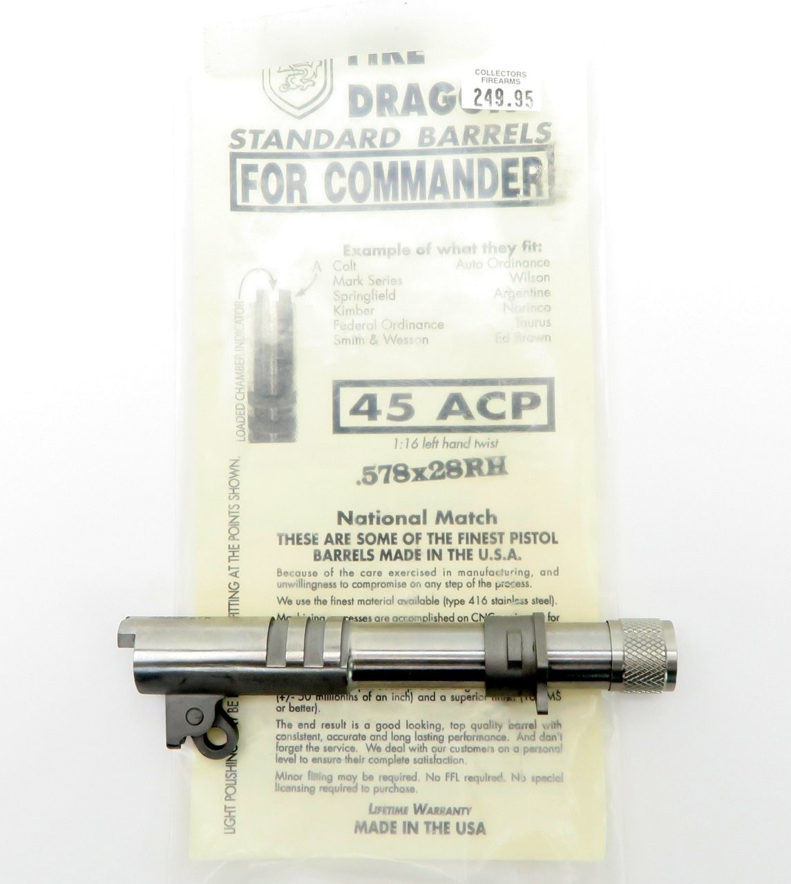 Firedragon 1911 commander size threaded barrel (nMIS950) New ...