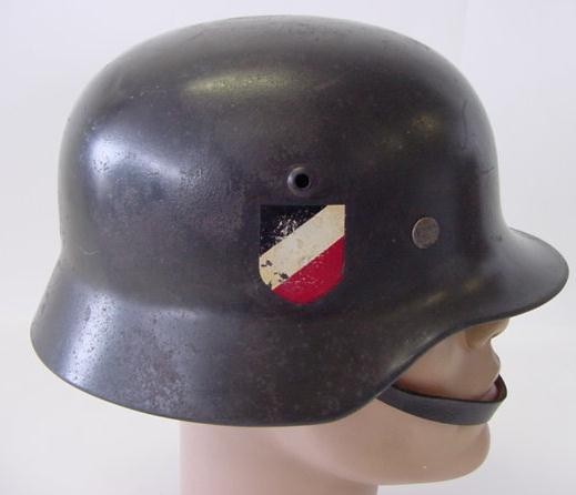 German double decal Luftwaffe helmet. (mh161) - Collector’s Firearms