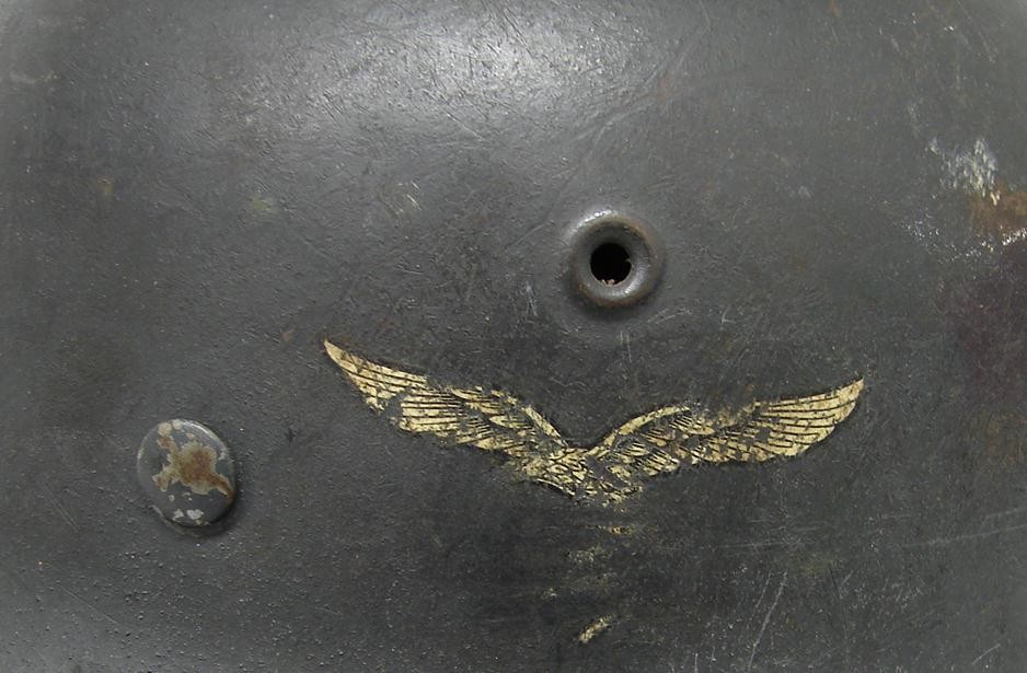 WWII Luftwaffe Helmet Denatzified. (mh310) - Collectors Firearms