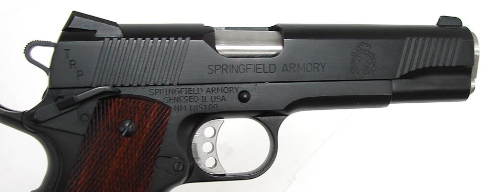 Springfield TRP .45 ACP caliber pistol. Tactical model with Novak night ...