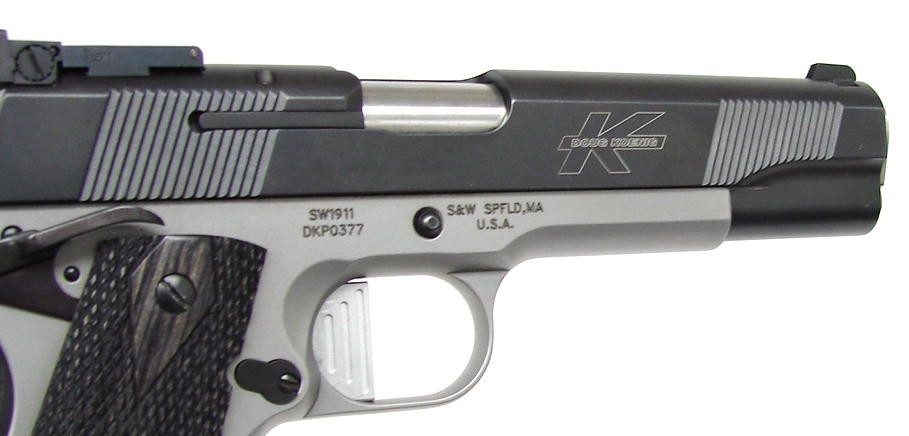 Smith & Wesson Model SW1911 .45 ACP caliber pistol. Doug Koenig Special ...