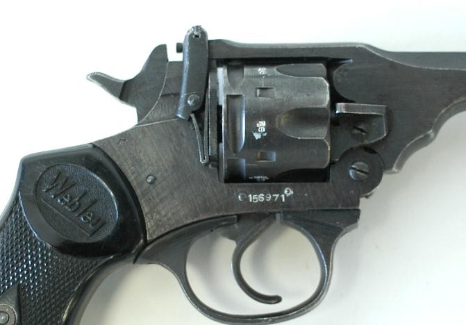 Webley Mark IV 38 caliber revolver. British Military with unusual ...