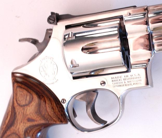 Smith & Wesson Model 29 .44 Magnum caliber revolver nickel plated ...