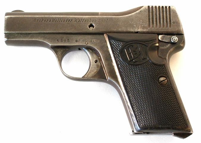 Beholla Model by Becker & Hollander .32 caliber WWI German military ...