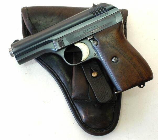 Czech CZ-24 .380 caliber pistol with holster. Manufactured 1926 with ...