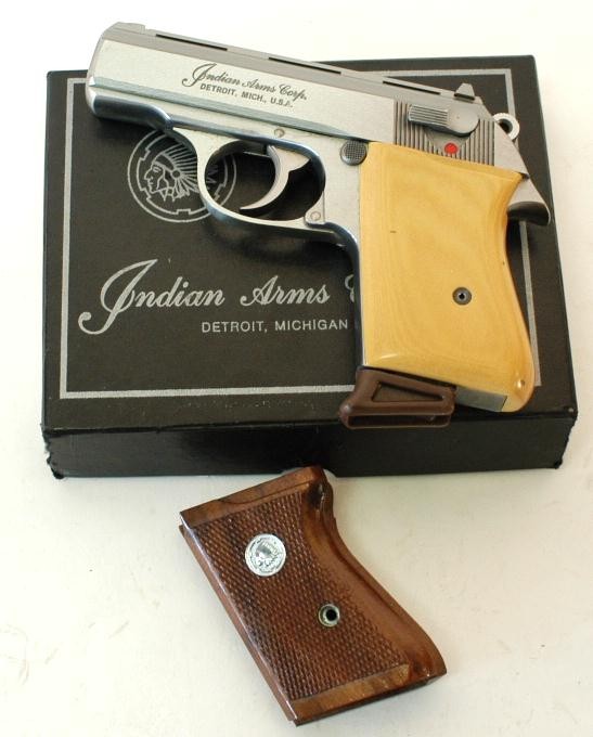 Indian Arms Model P380 .380 caliber stainless pistol with box and extra ...