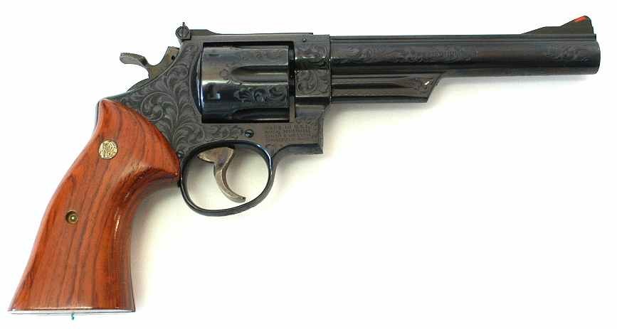 Smith & Wesson Model 29 revolver with factory Class A engraved with pin ...