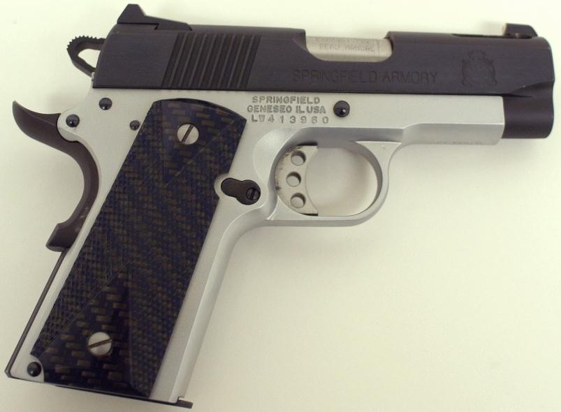 Springfield Ultra Compact V-10 .45 ACP caliber pistol with ported ...