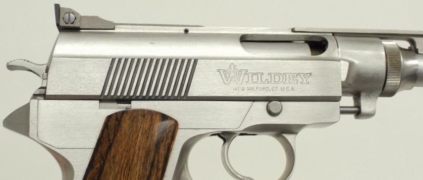 Wildey .45 Win Mag caliber pistol with box, manual and extra mag. Pre ...