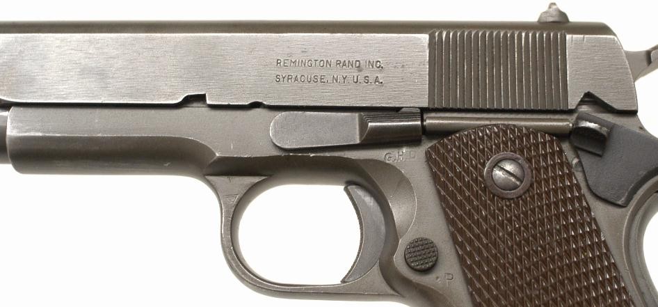U.S. Model 1911A1 .45 caliber pistol with Colt frame and Remington ...