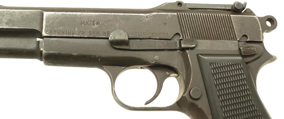Inglis Hi-Power Mark I 9mm caliber Chinese contract pistol slotted and ...