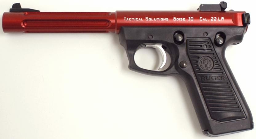 Tactical Solutions Pac-Lite .22 LR caliber pistol customized Ruger with ...