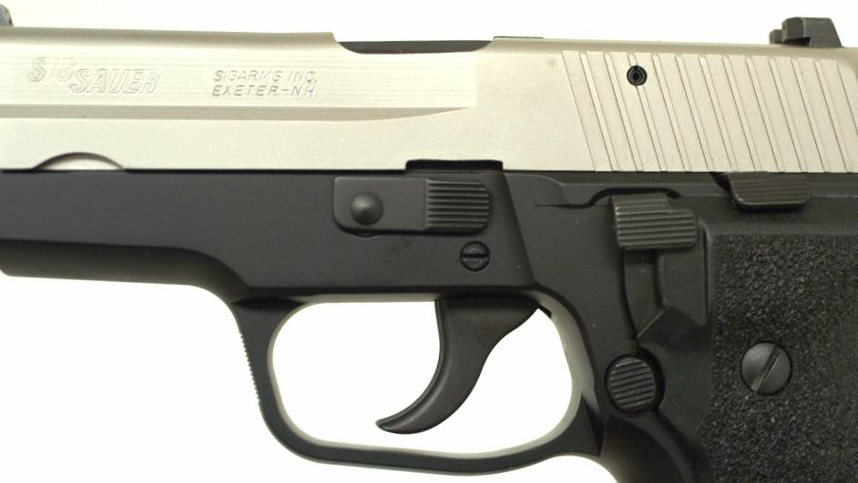 Sig-Sauer P228 9mm caliber 2-tone finish pistol with Tritium sights ...