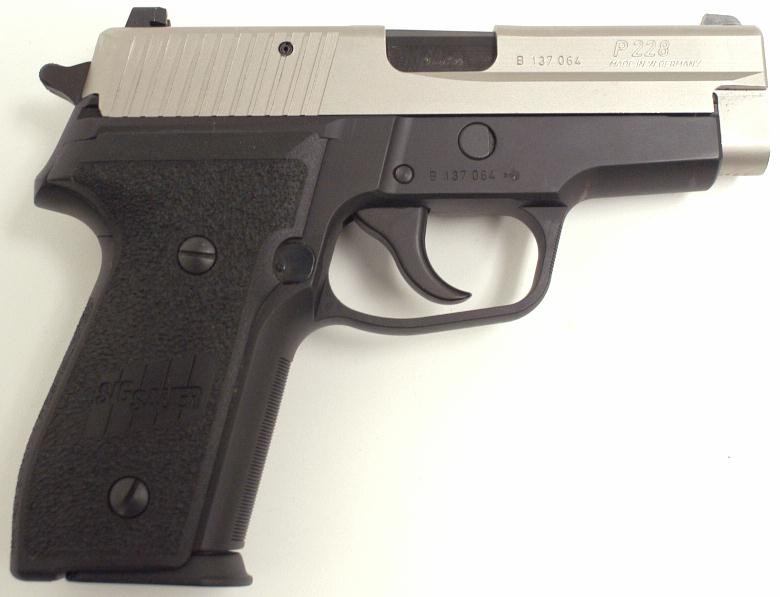 Sig-Sauer P228 9mm caliber 2-tone finish pistol with Tritium sights ...