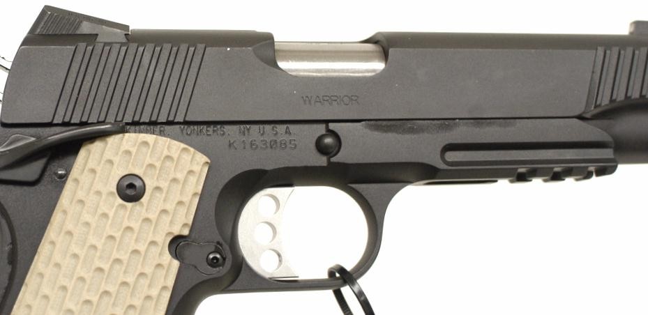 Kimber Warrior .45 ACP caliber pistol. Civilian version of the I.C.A.B ...