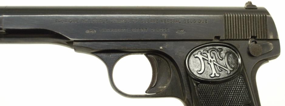 FN 1922 .32 caliber pistol 85% original blue with Nazi acceptance ...