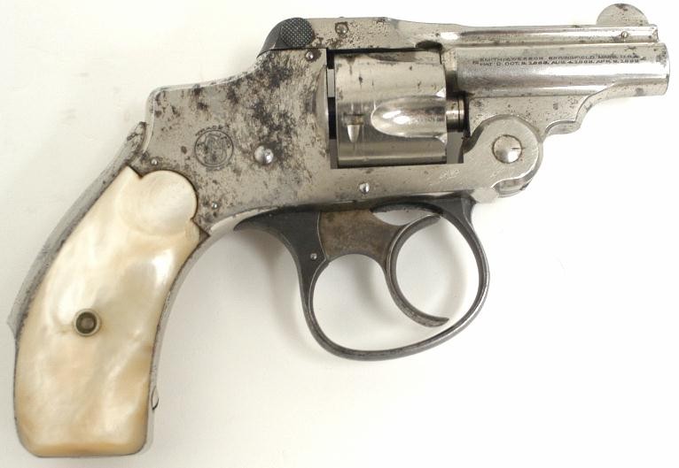 Smith & Wesson Hammerless 2nd Model .32 S&W caliber revolver with 2 ...
