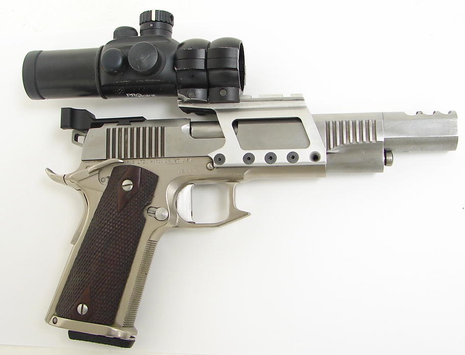 Caspian 1911 .38 Super caliber pistol. Custom race gun built on Caspian ...