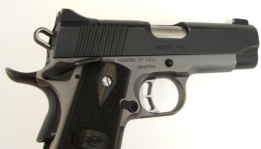 Kimber Tactical Pro II .45 ACP caliber pistol. 4 lightweight model with ...