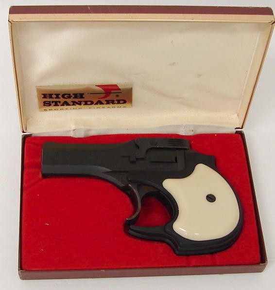 High Standard 101 .22 WMR caliber derringer. Double action derringer in ...