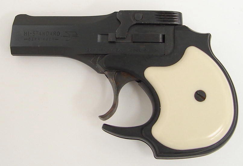 High Standard 101 .22 WMR caliber derringer. Double action derringer in ...
