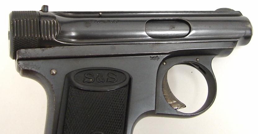 J.P. Sauer 1913 6.35 caliber pistol. Excellent condition with 99% ...
