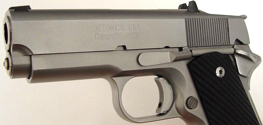 Detonics Combat Master .45 ACP caliber pistol. Stainless sub-compact ...