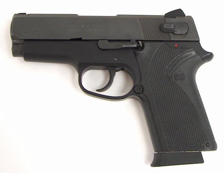 Smith & Wesson 457 .45 ACP caliber pistol. Compact model in excellent ...