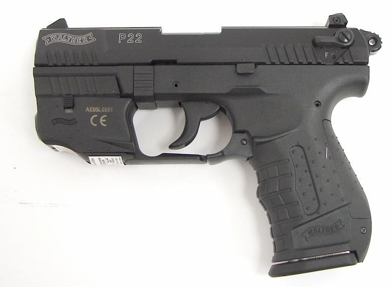 Walther P22 .22 LR caliber pistol with factory laser and 2 mags. New ...