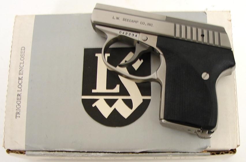 Seecamp LWS32 .32 ACP caliber pistol. Premium grade pocket pistol. Like ...