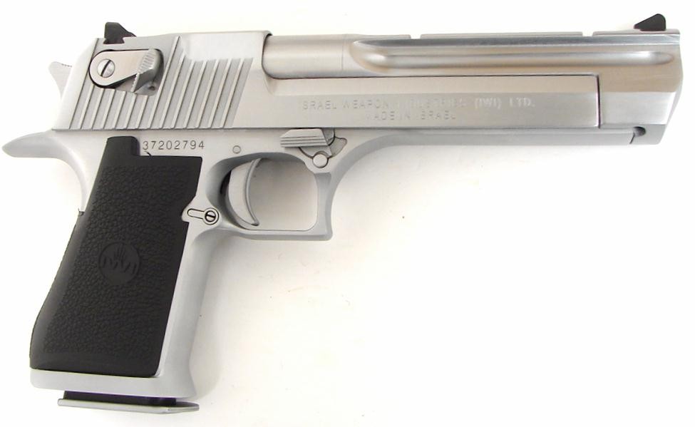 Magnum Research Desert Eagle .44 Magnum caliber pistol with brushed ...