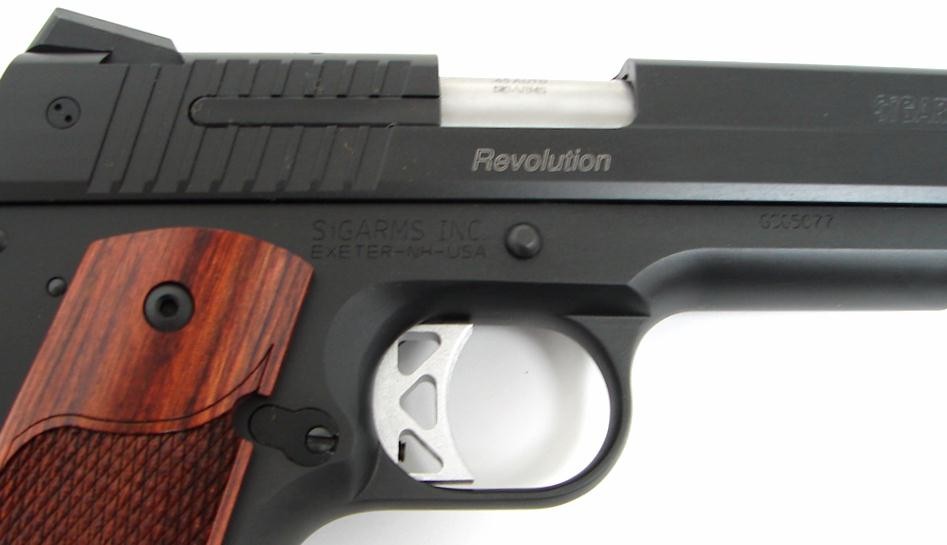 Sig-Sauer 1911 GSR .45 ACP caliber pistol. New revolution model. New ...
